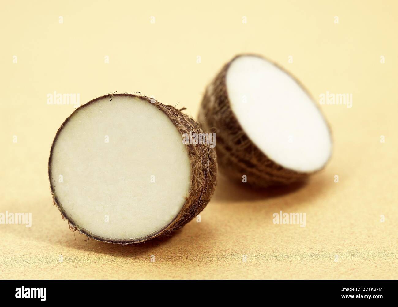 Eddo, Tuber of the Dasheen Plant, colocasia esculenta Stock Photo - Alamy