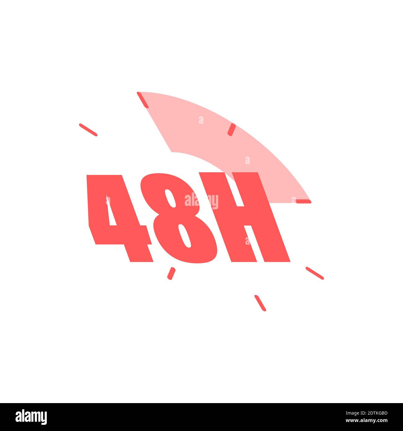 48 Hours icon symbol vector. Isolated button Stock Vector Image & Art ...