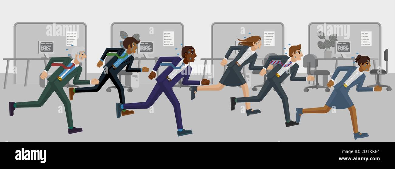 Running people vector Stock Vector Images - Alamy