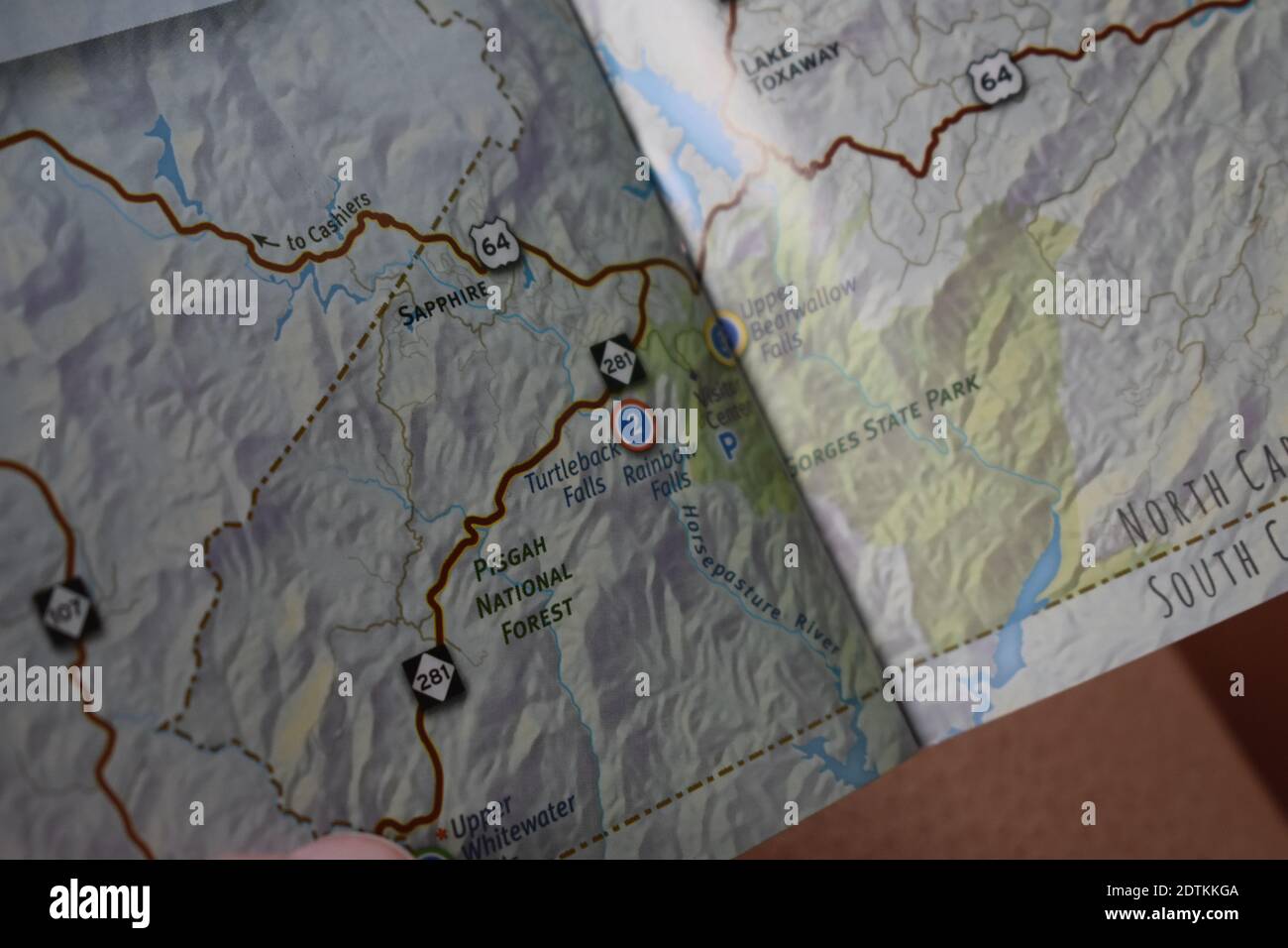 Asheville map hi-res stock photography and images - Alamy