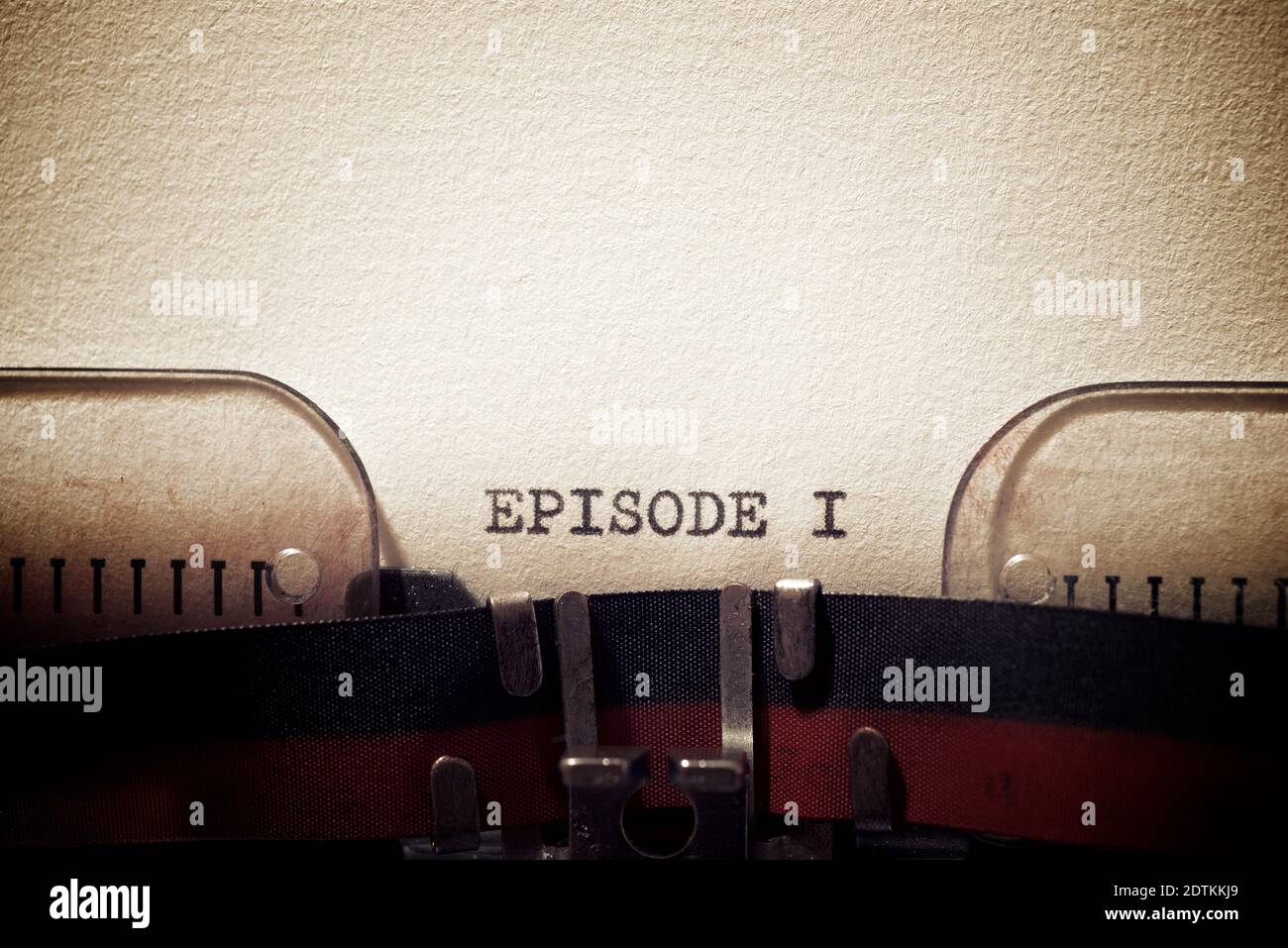 Episode I phrase written with a typewriter Stock Photo - Alamy