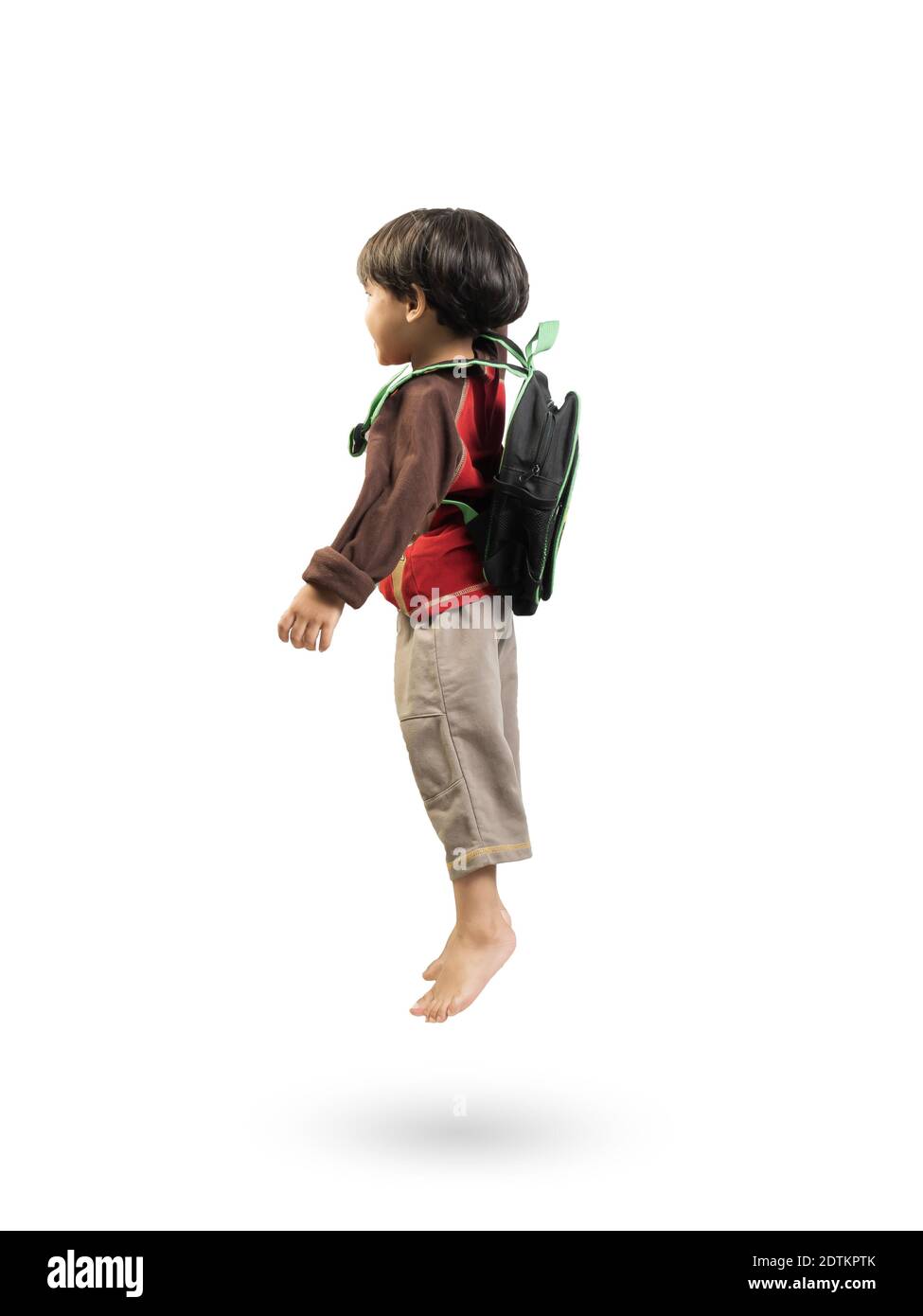 Profile shot boy backpack hi-res stock photography and images - Alamy