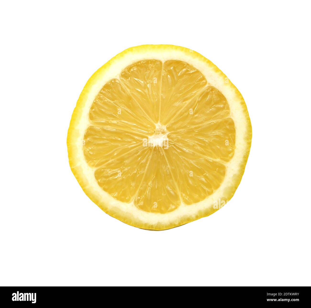 Lemon cross section close up Cut Out Stock Images & Pictures - Alamy