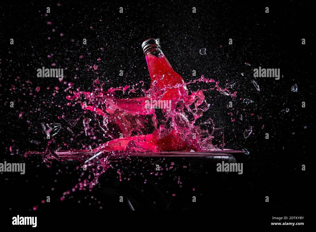 Bottle breaking hi-res stock photography and images - Alamy