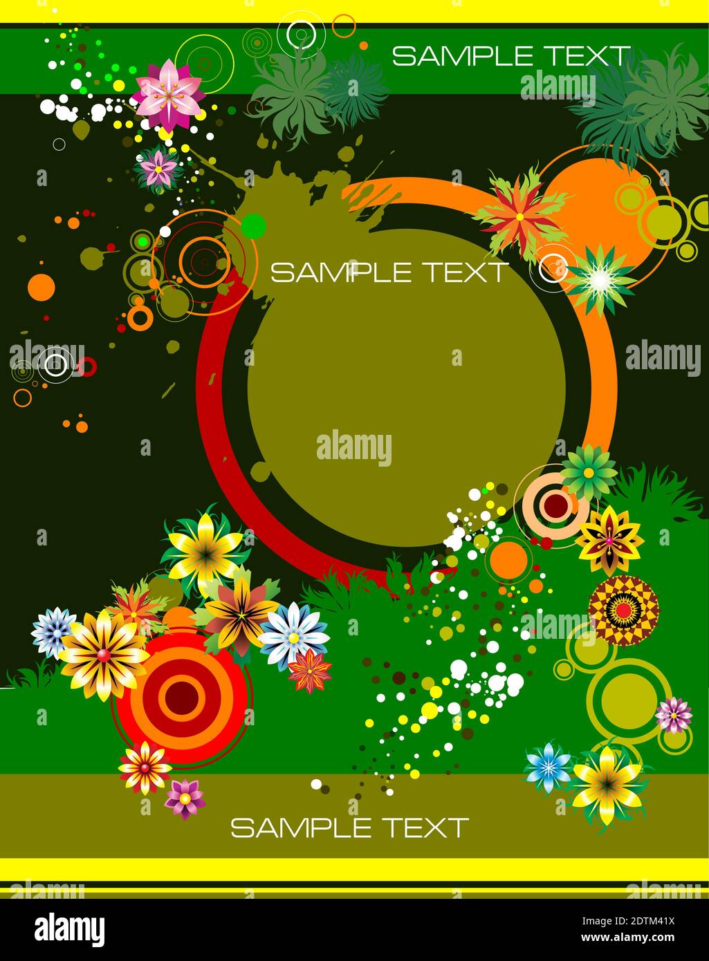 Floral colored background, Colored illustration Stock Vector Image ...