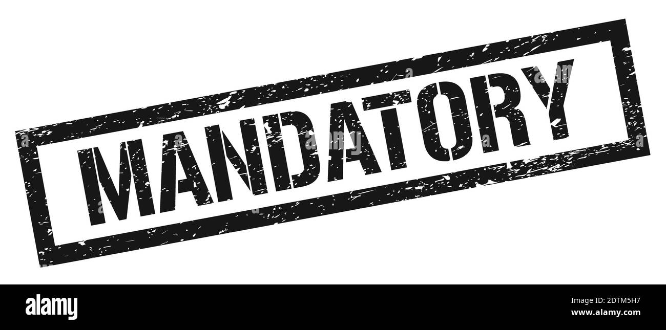 Mandatory rubber stamp hi-res stock photography and images - Alamy