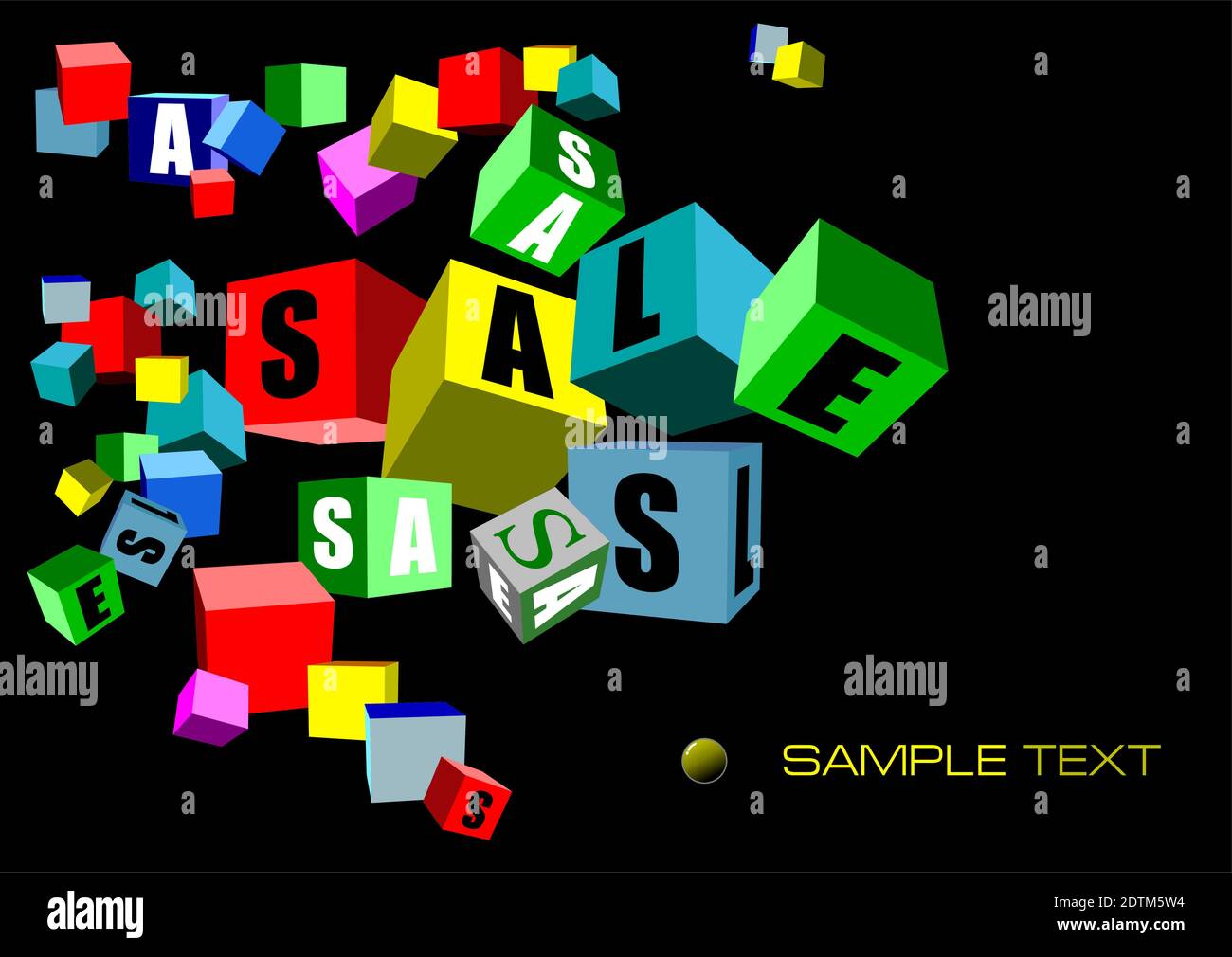 3d black sale icons Stock Vector Images - Alamy