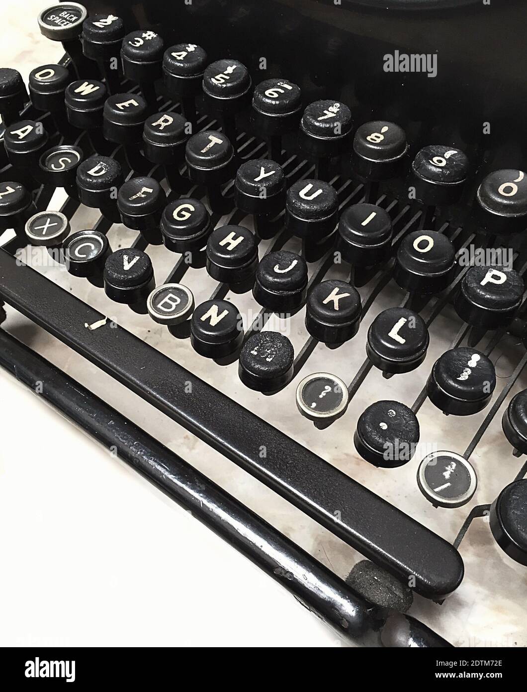 Random Keys Of A Typewriter Stock Photo - Alamy