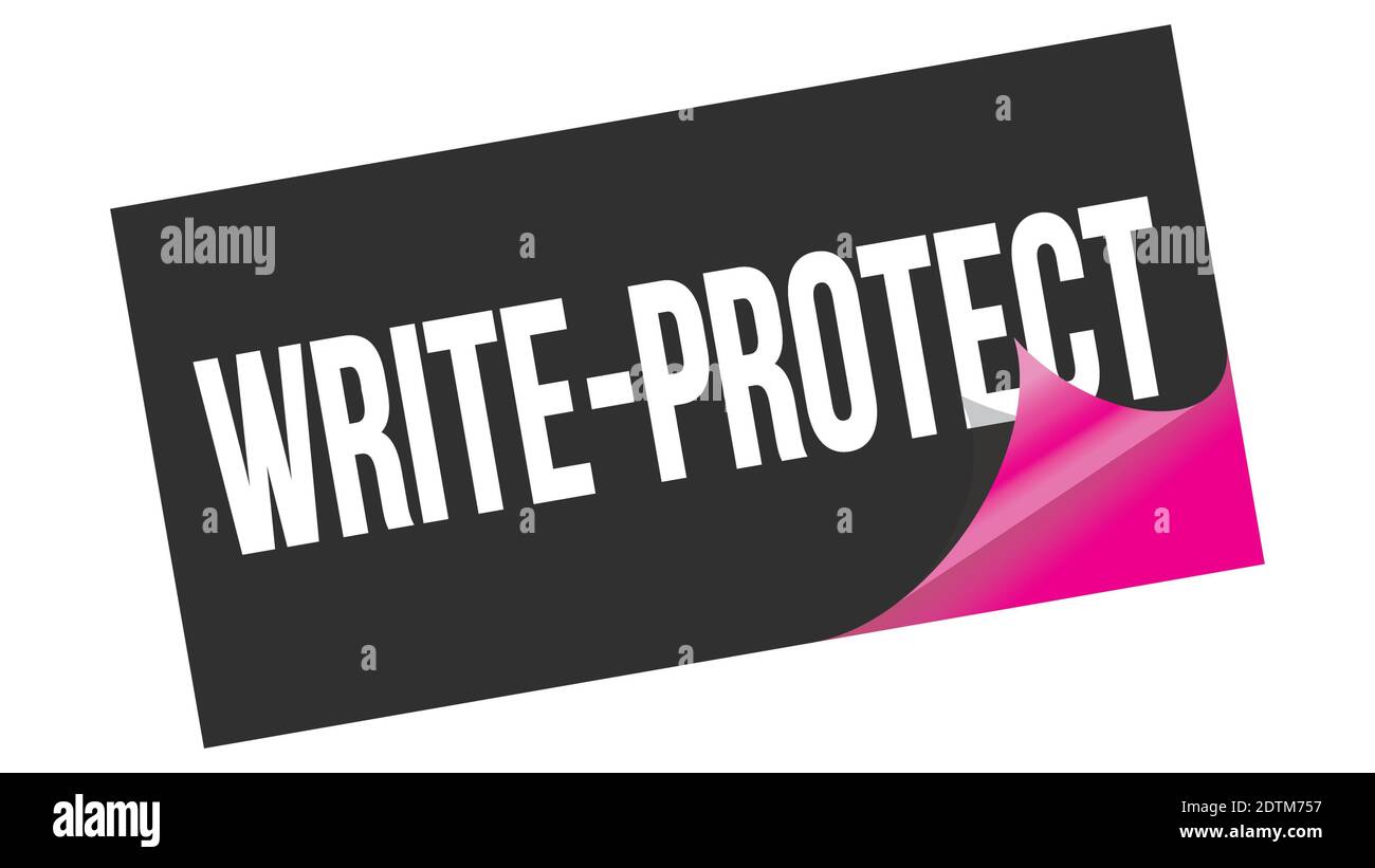 Write protect text hi-res stock photography and images - Alamy