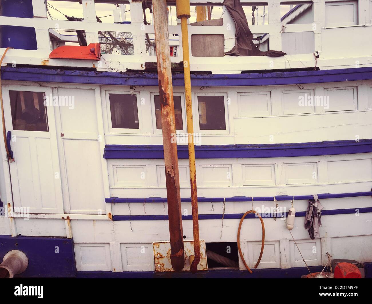 Windows Of Fishing Boat Stock Photo - Alamy