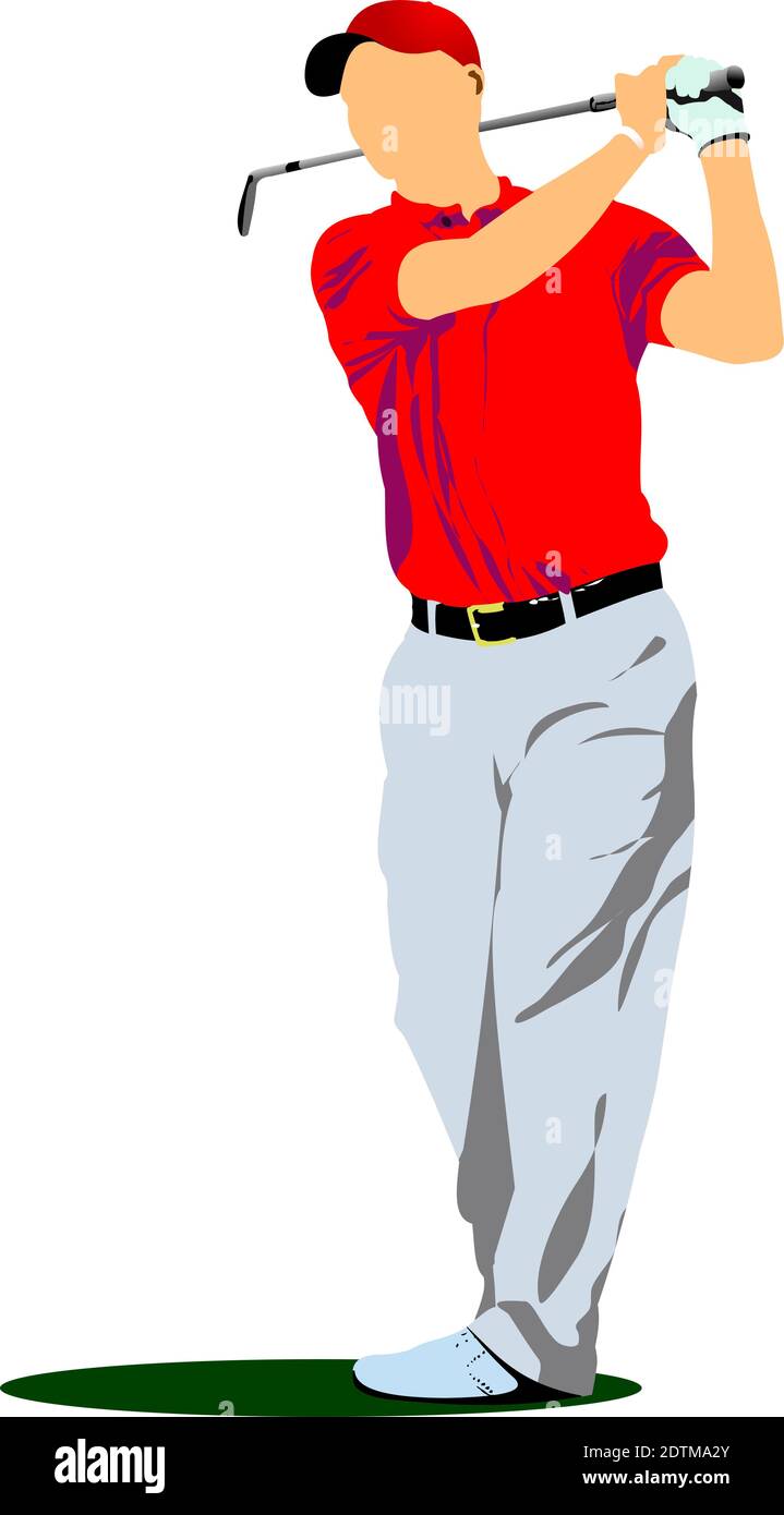 Golf colored Stock Vector Images - Alamy