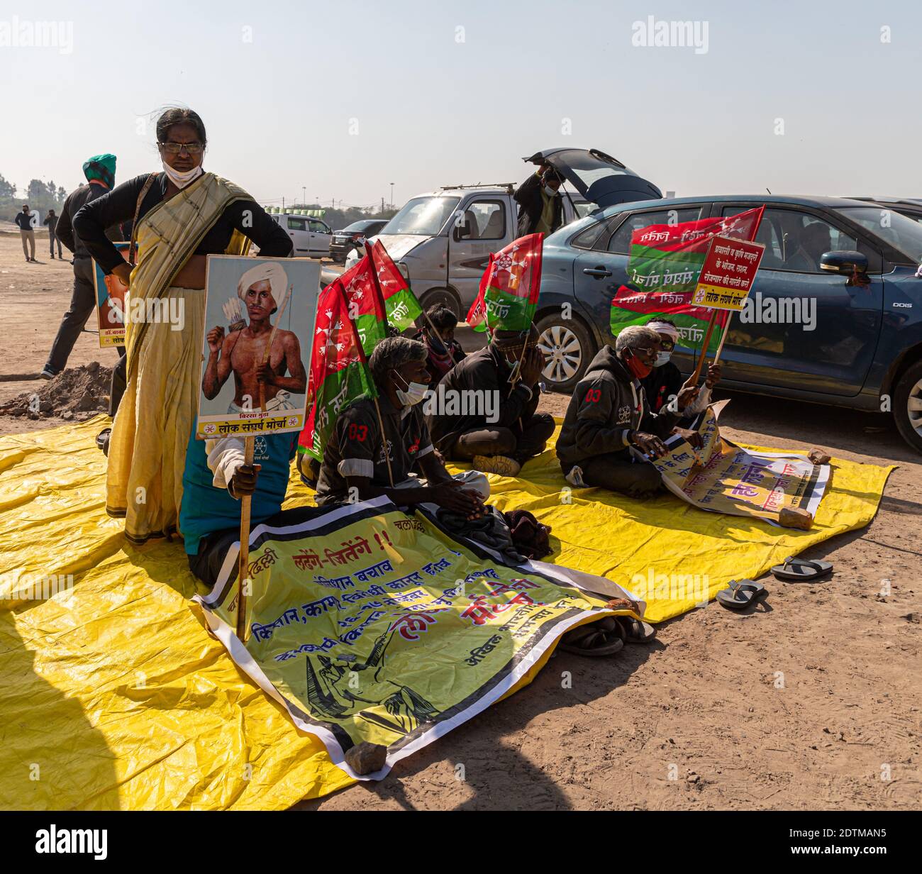 indian farmers are protesting against new farm law in india at delhi ...