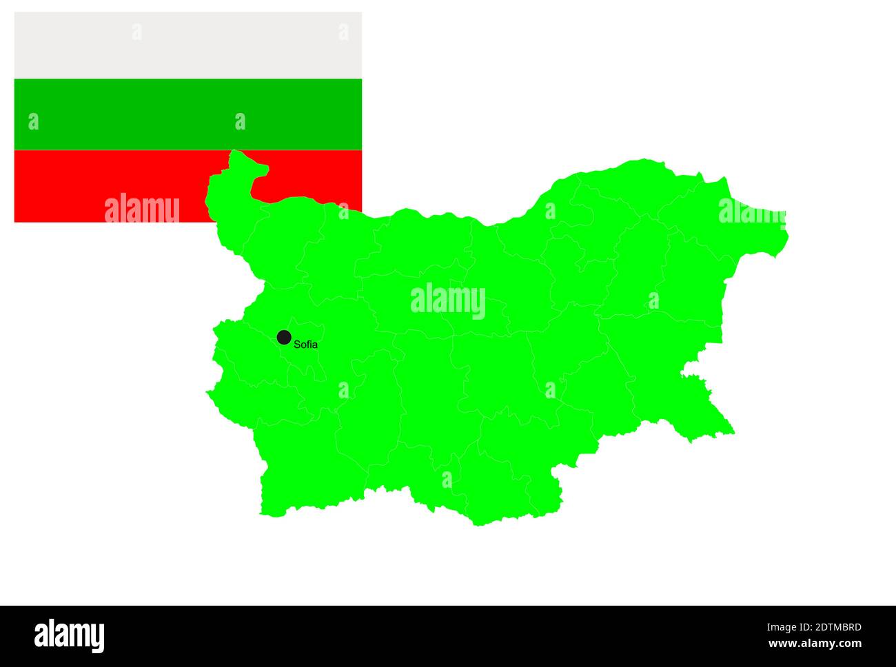 Bulgaria map and flag, vector illustration set Stock Vector Image & Art ...