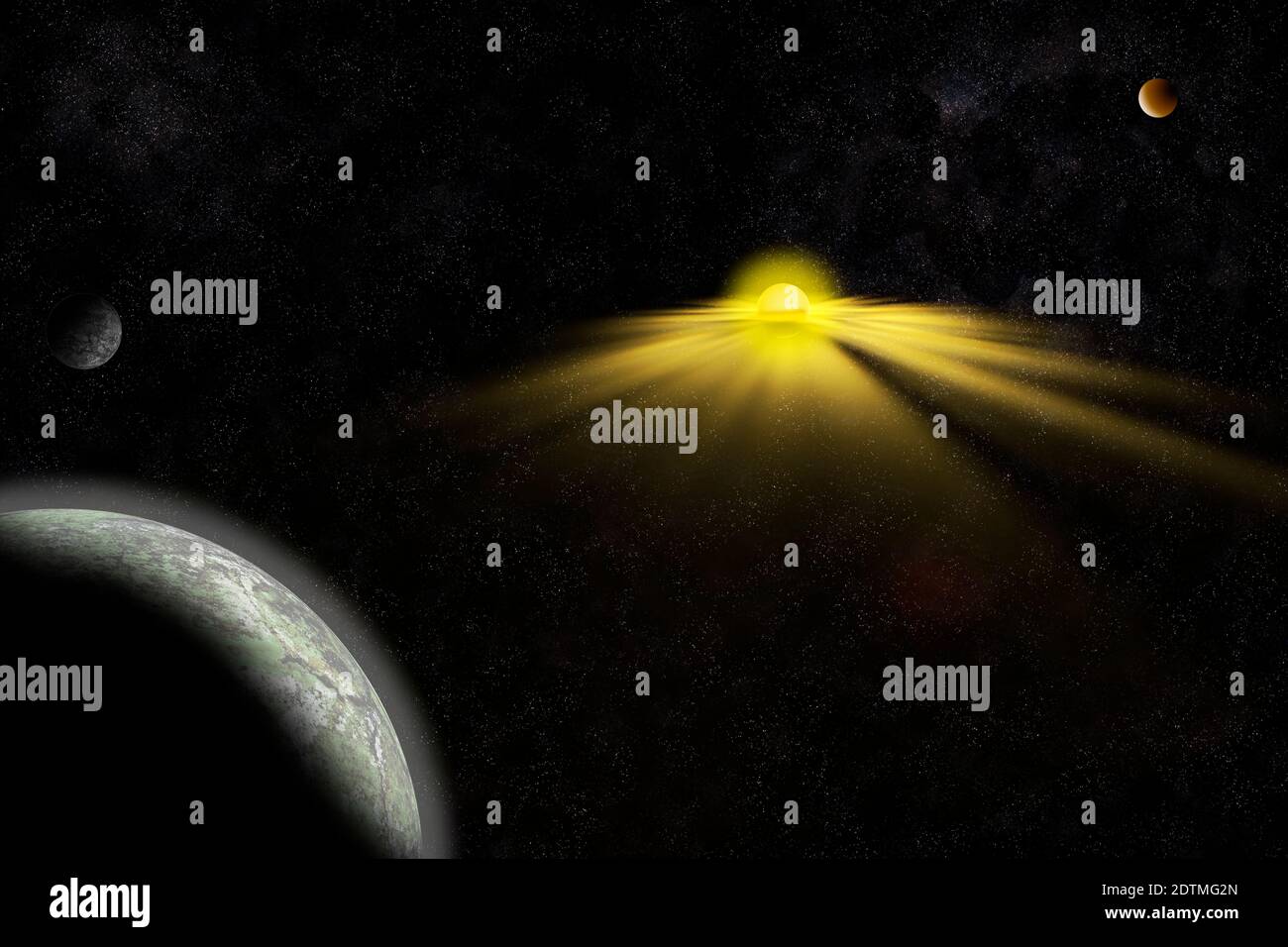 Star exploding explosion planets hi-res stock photography and images ...