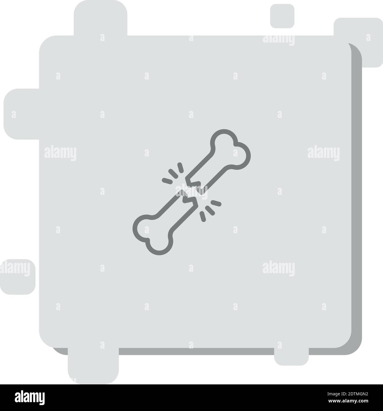 broken bone vector icon modern simple vector illustration Stock Vector ...