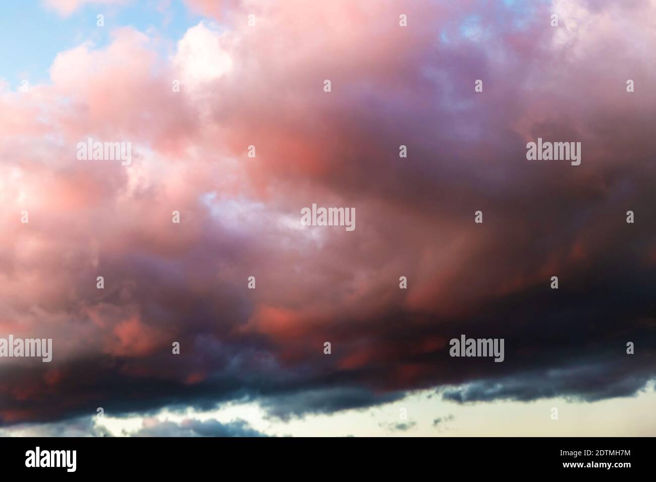 Colorful cloudy sky at sunset. Gradient color. Sky texture, nature ...