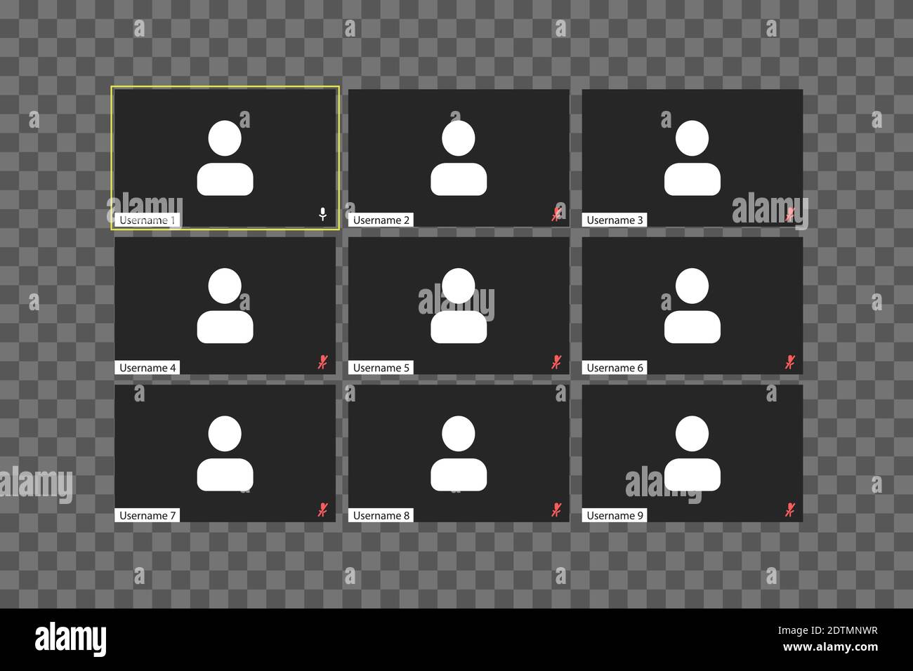 Individual video screen Stock Vector Images - Alamy