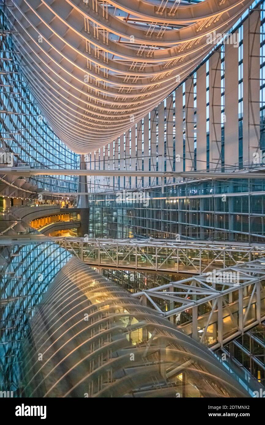 Japan, Tokyo City, Yurakucho District, The Forum Building Stock Photo ...