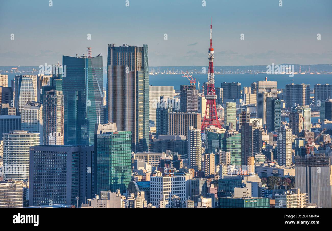 Japan, Tokyo City, Minato Ku skyline Stock Photo - Alamy