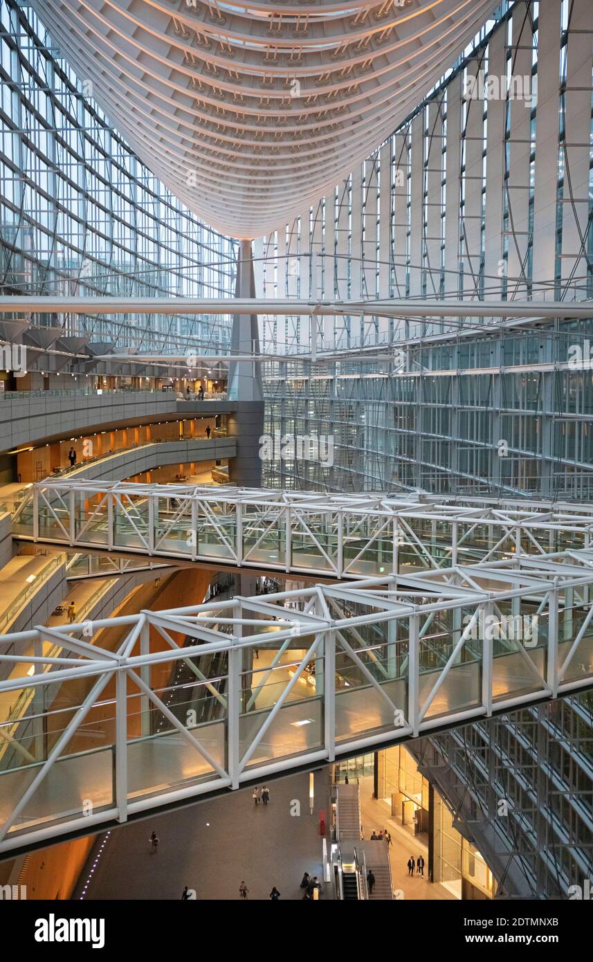 Japan, Tokyo City, Yurakucho District, The Forum Building Stock Photo ...