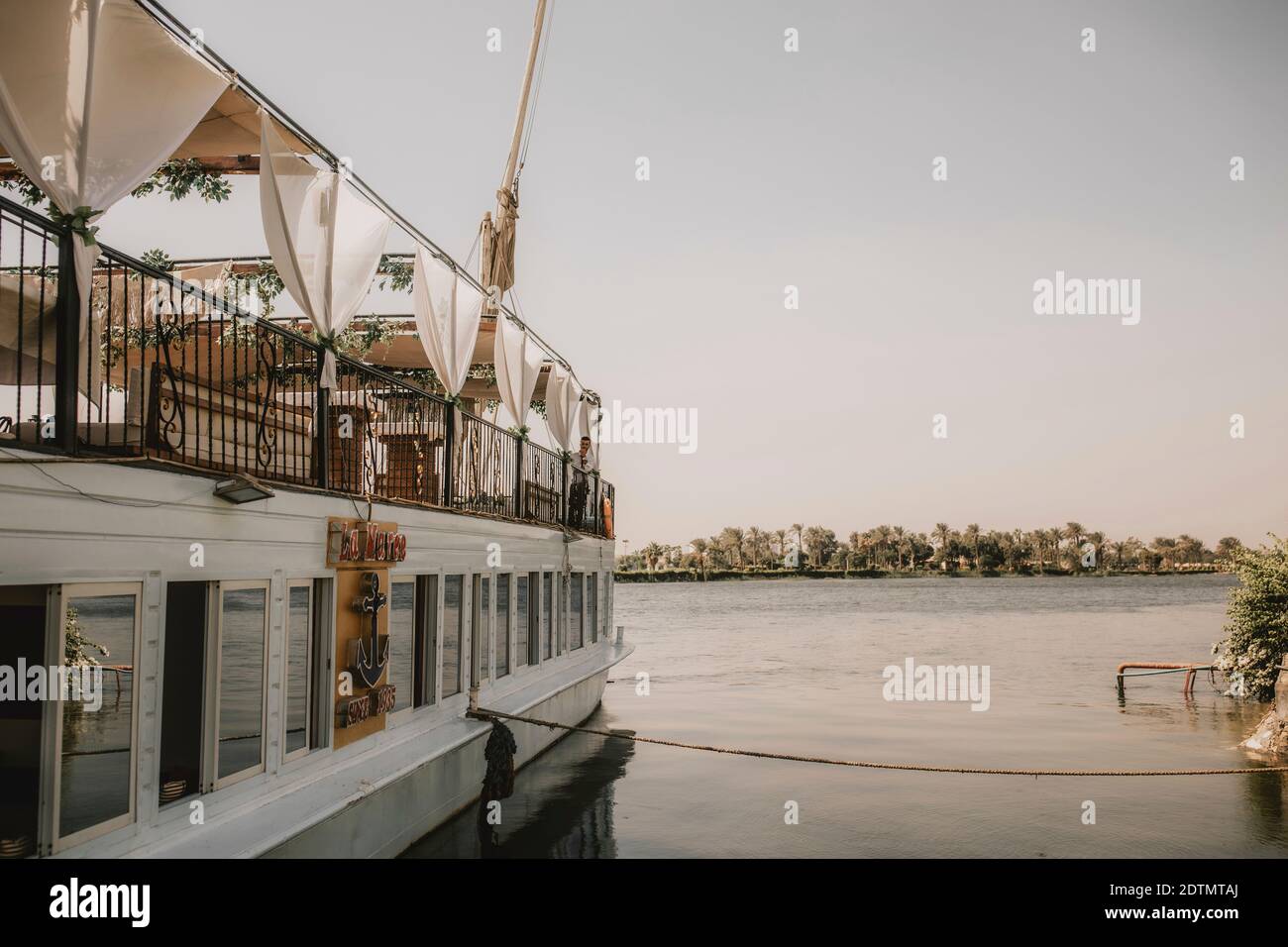 Nile cruise boat in Cairo, Egypt Stock Photo - Alamy