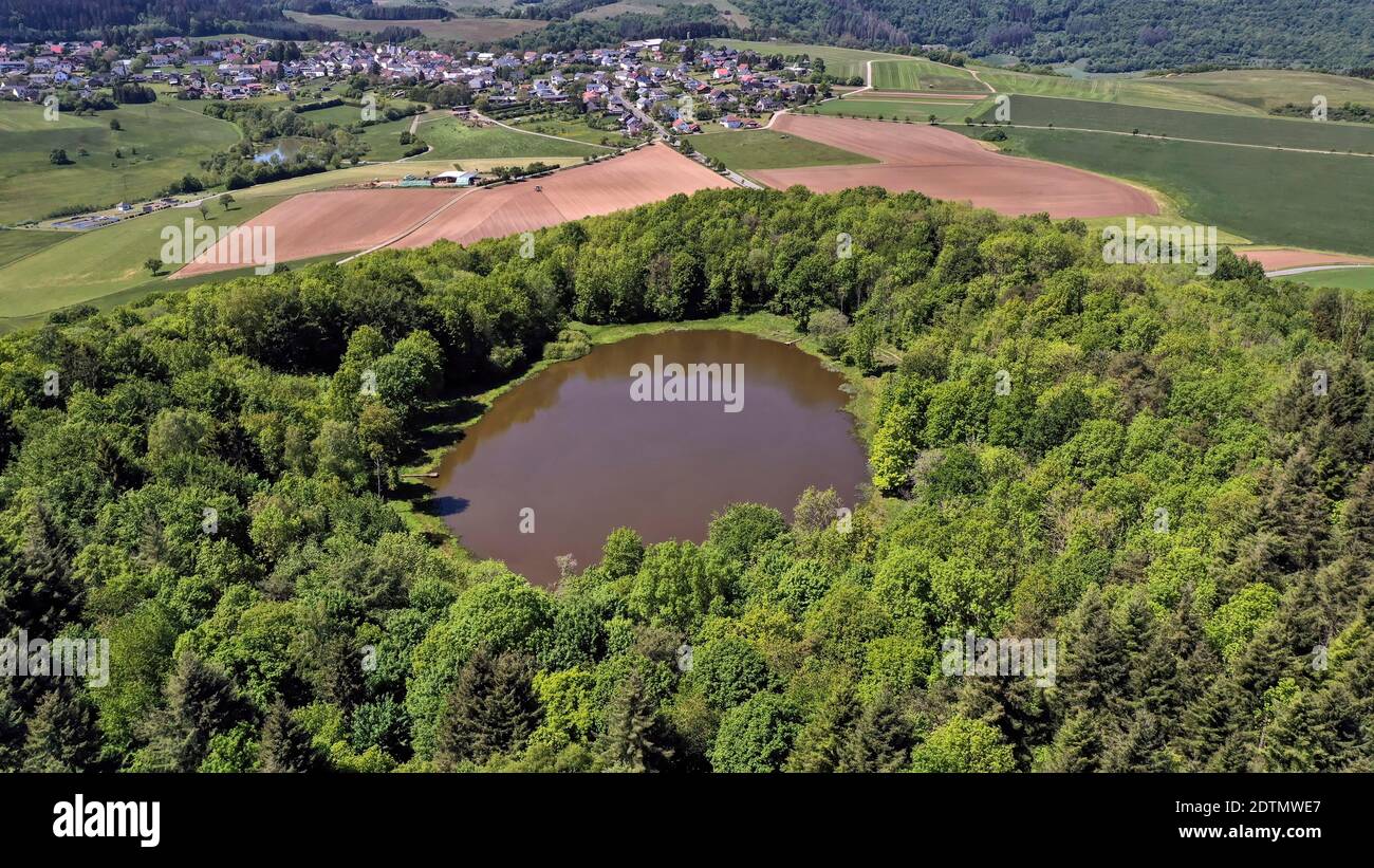 Windsborn crater lake hi-res stock photography and images - Alamy