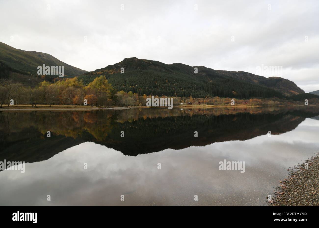 Scottish landscape with fall colors Stock Photo - Alamy