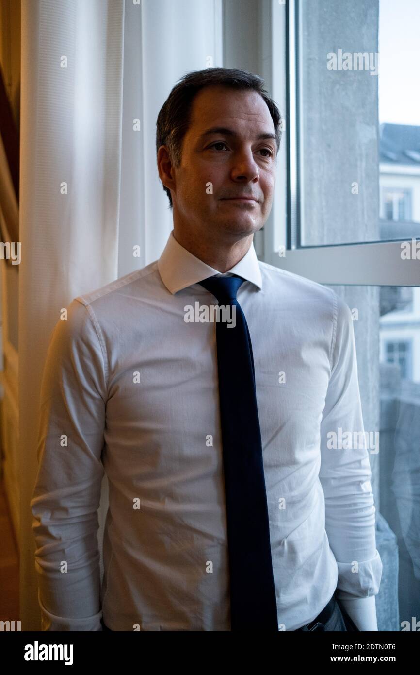 Portrait of Alexander De Croo, Prime Minister of the Kingdom of Belgium ...