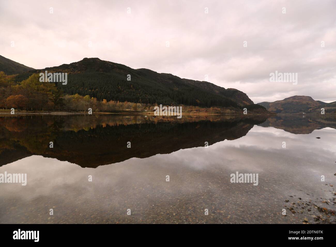 Scottish landscape with fall colors Stock Photo - Alamy
