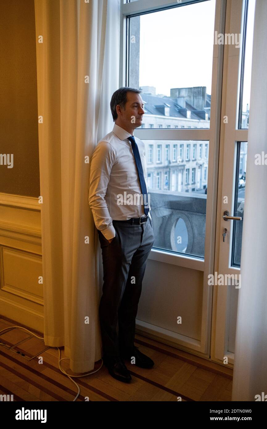 Portrait of Alexander De Croo, Prime Minister of the Kingdom of Belgium ...