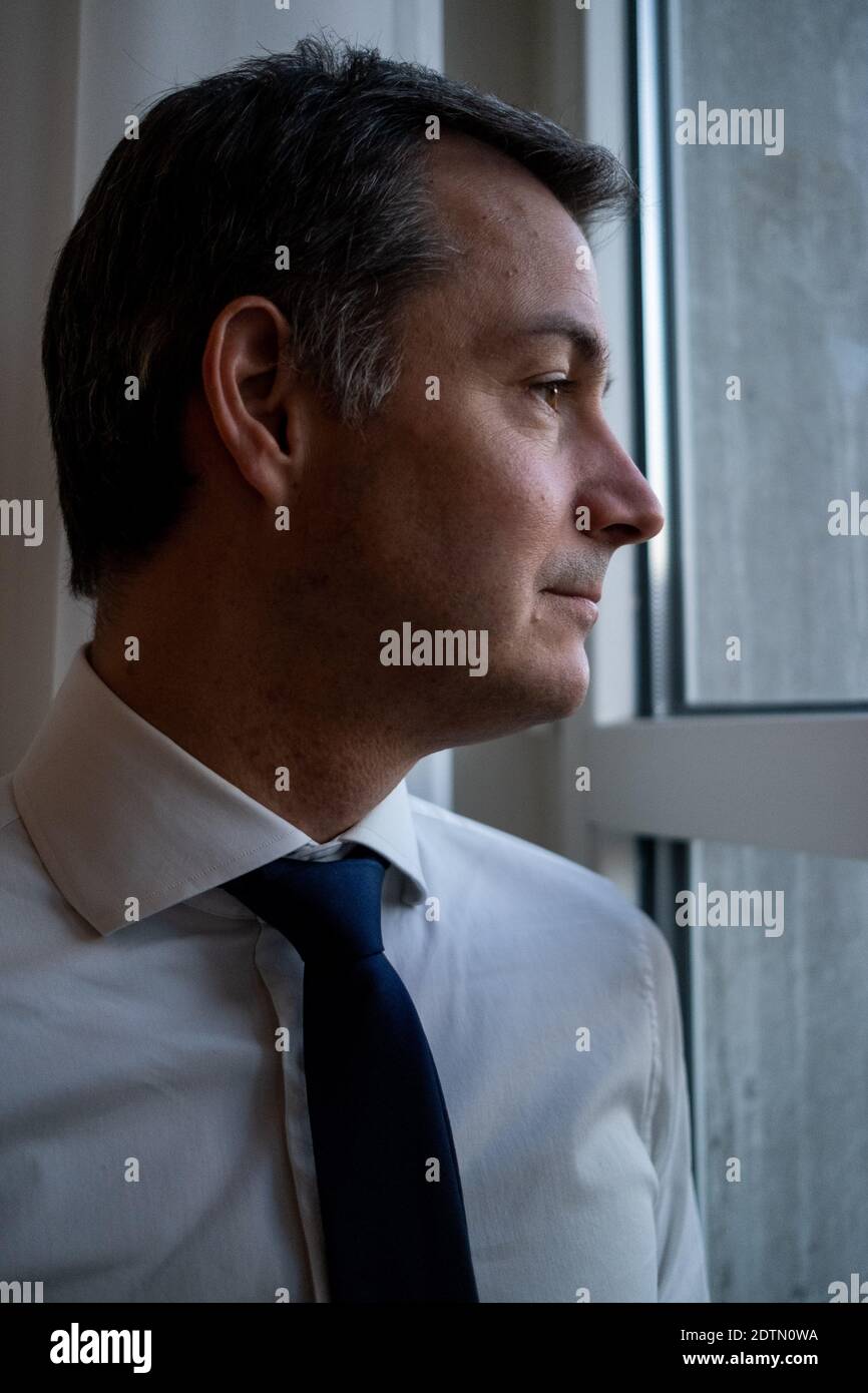 Portrait of Alexander De Croo, Prime Minister of the Kingdom of Belgium ...