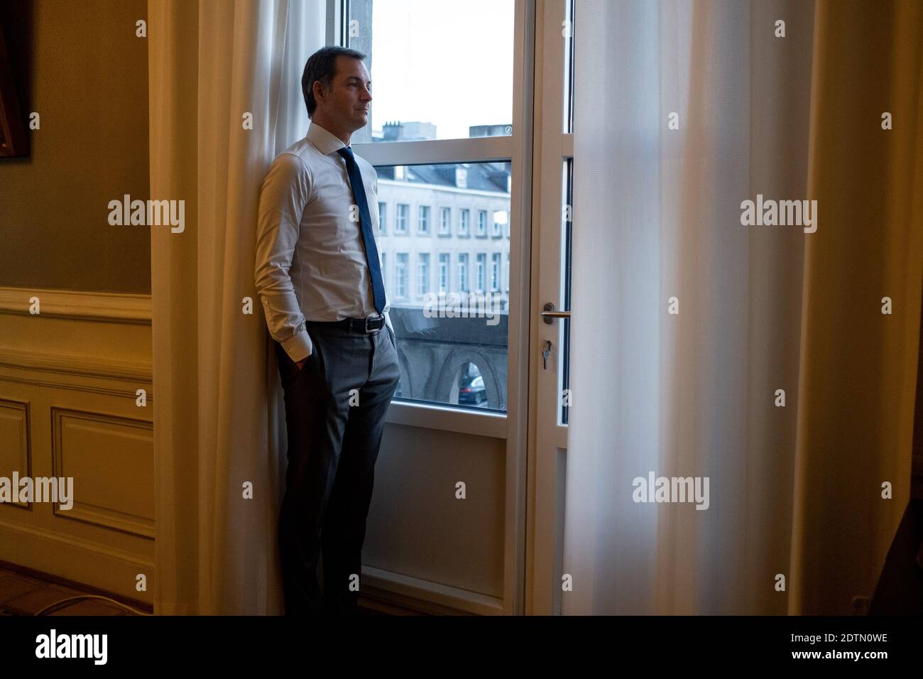 Portrait of Alexander De Croo, Prime Minister of the Kingdom of Belgium ...