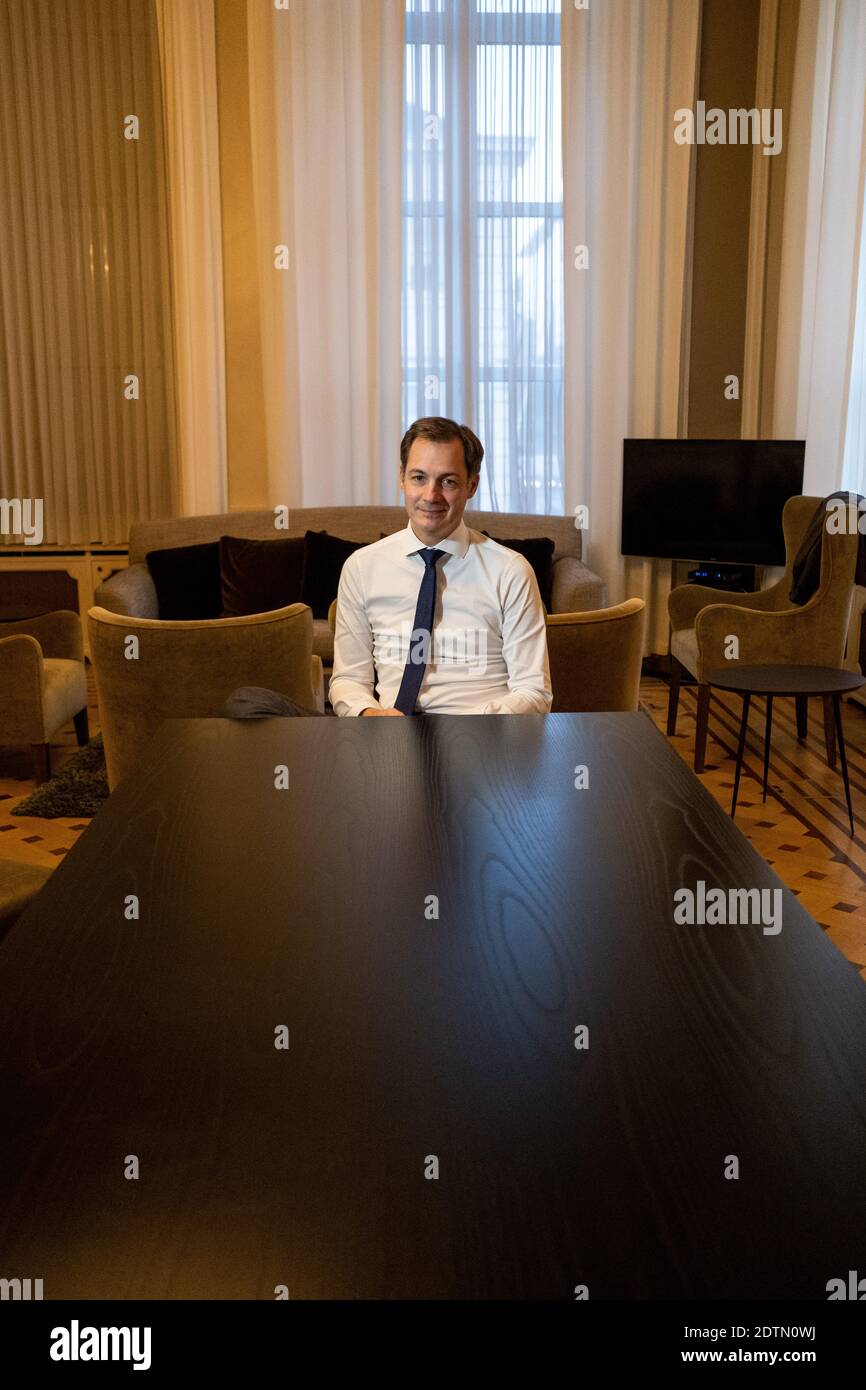 Portrait of Alexander De Croo, Prime Minister of the Kingdom of Belgium ...
