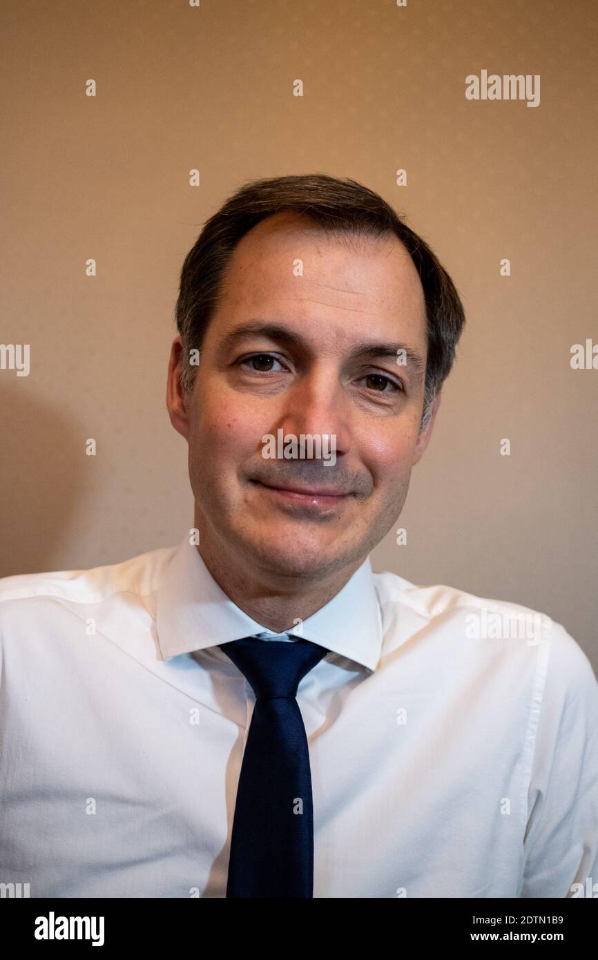 Portrait of Alexander De Croo, Prime Minister of the Kingdom of Belgium ...