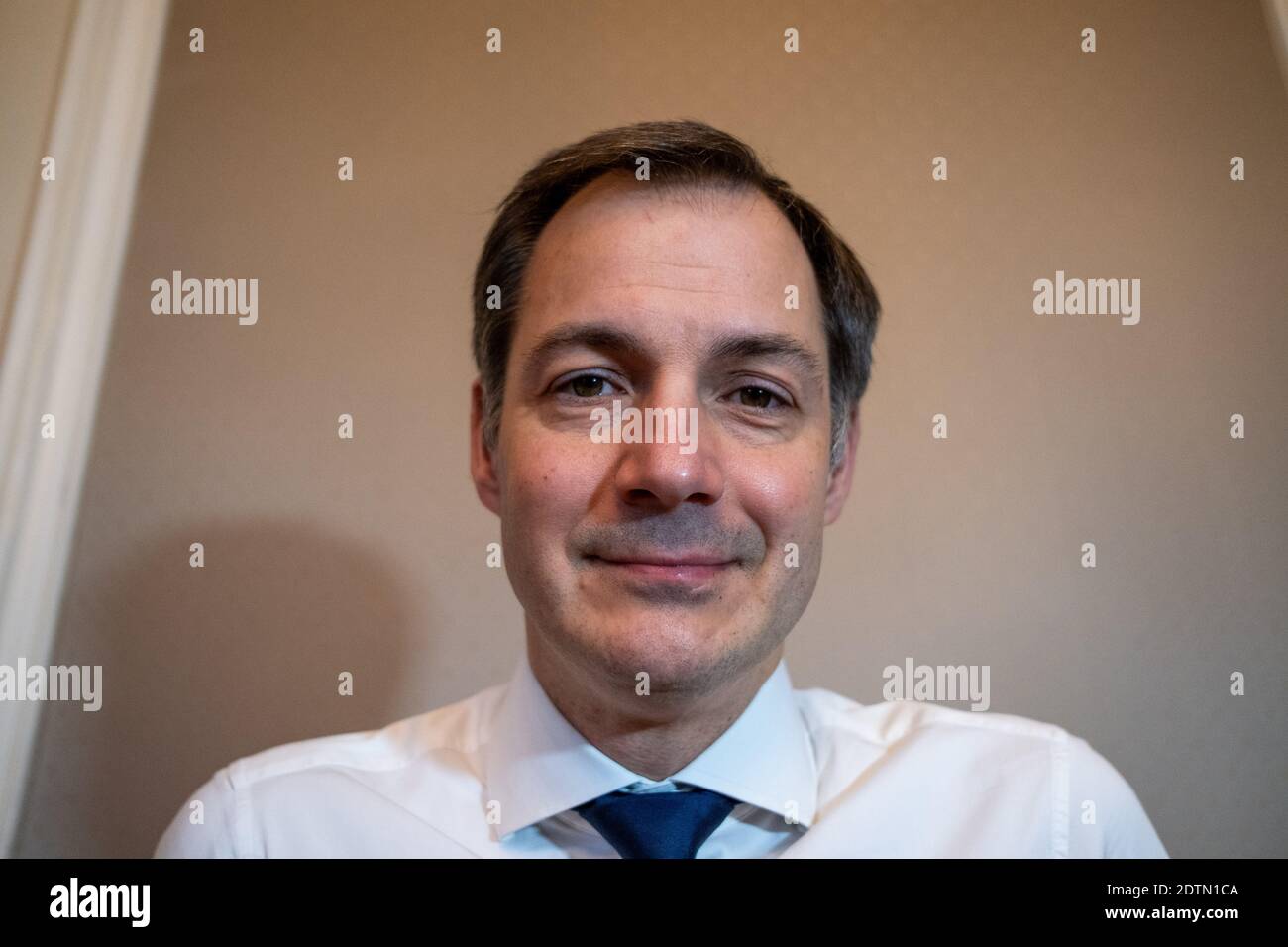Portrait of Alexander De Croo, Prime Minister of the Kingdom of Belgium ...