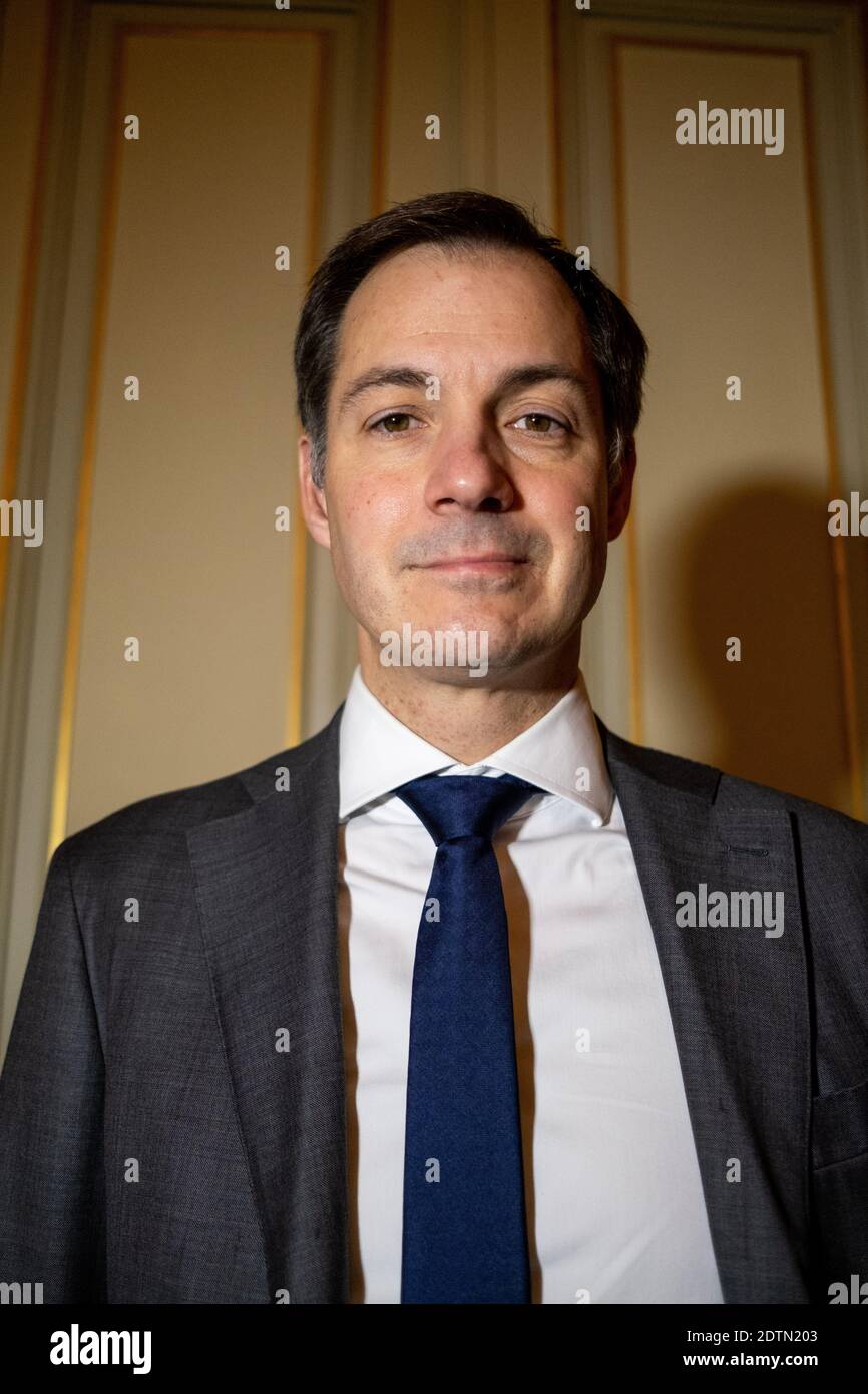 Portrait of Alexander De Croo, Prime Minister of the Kingdom of Belgium ...