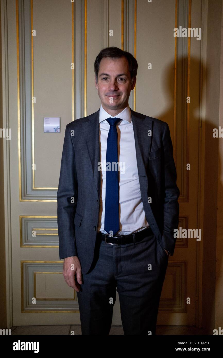 Portrait of Alexander De Croo, Prime Minister of the Kingdom of Belgium ...