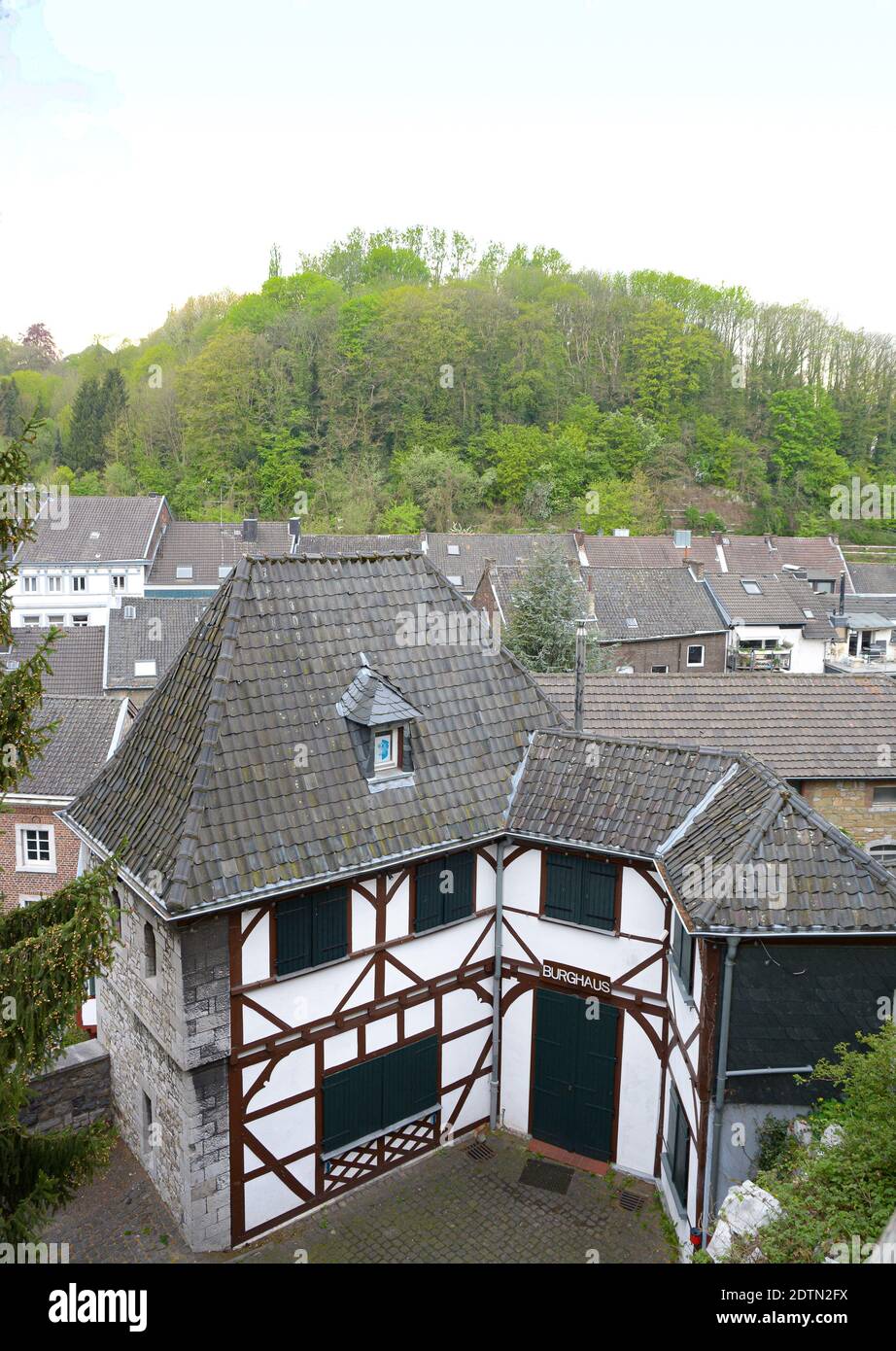 Castle house in oldest brass city in the world, Stolberg, Germany Stock ...