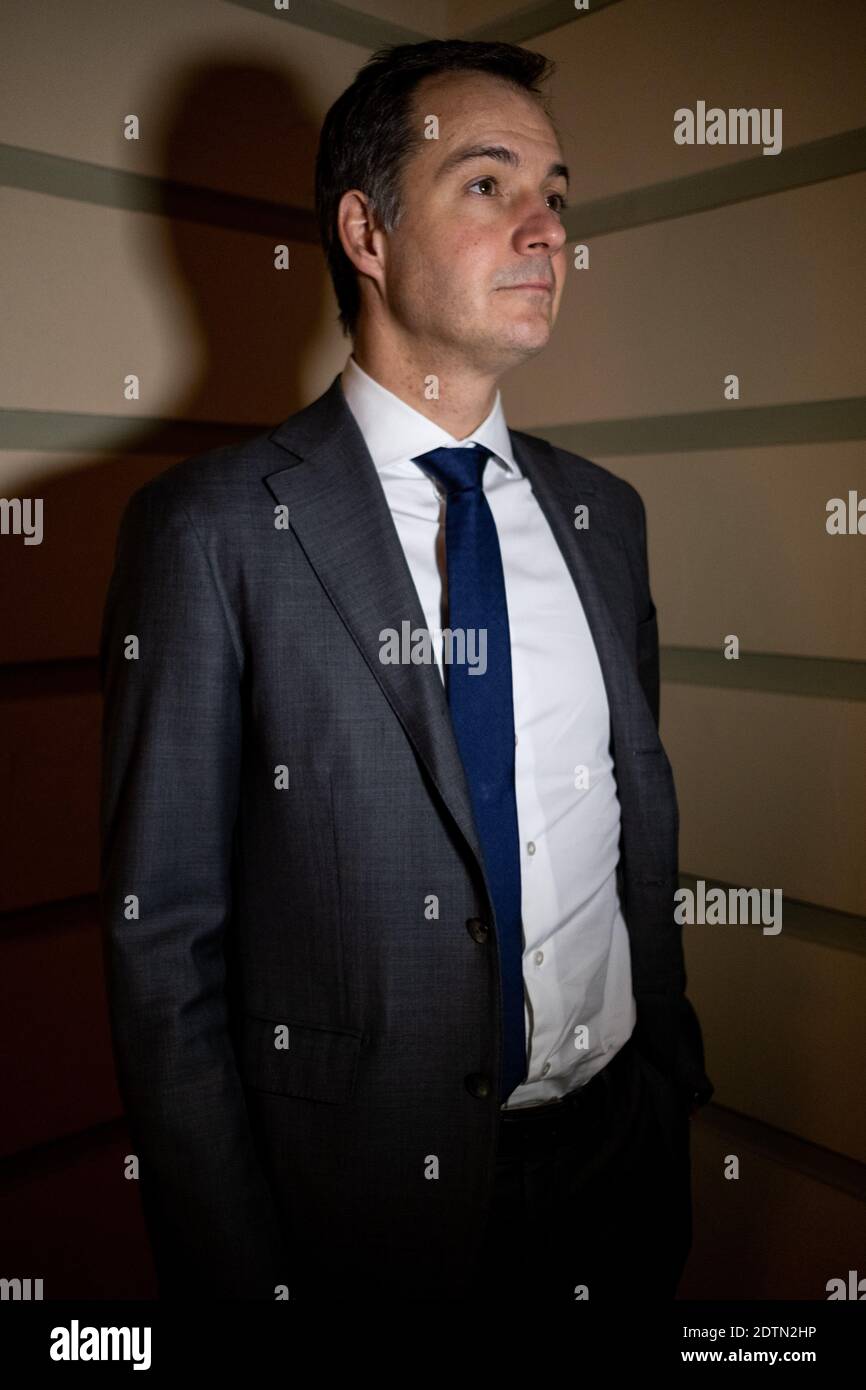 Portrait of Alexander De Croo, Prime Minister of the Kingdom of Belgium ...