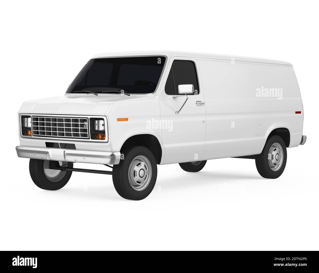 Delivery Van Isolated Stock Photo - Alamy