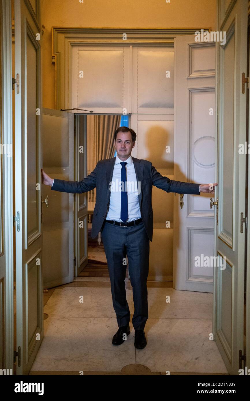Portrait of Alexander De Croo, Prime Minister of the Kingdom of Belgium ...