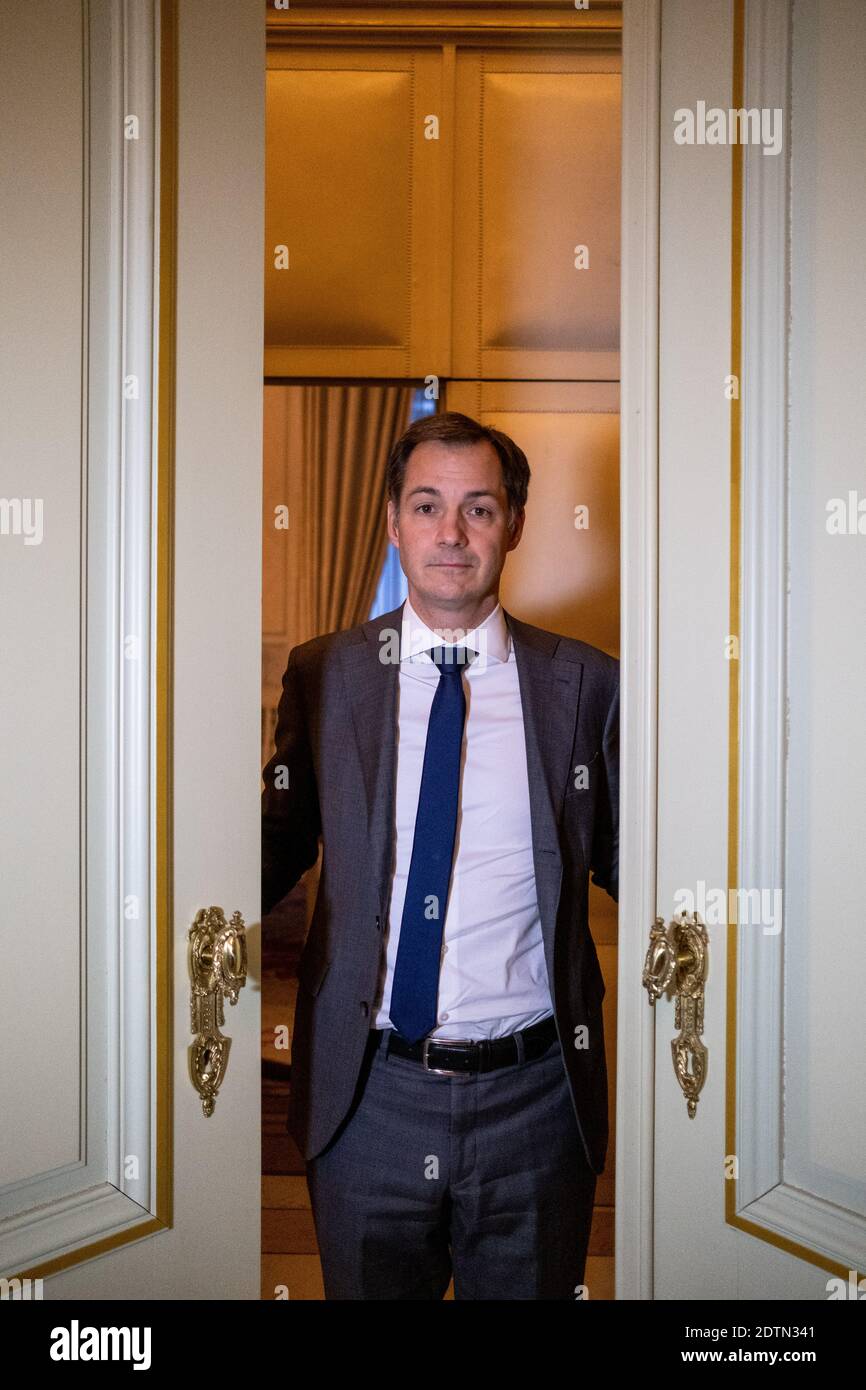 Portrait of Alexander De Croo, Prime Minister of the Kingdom of Belgium ...
