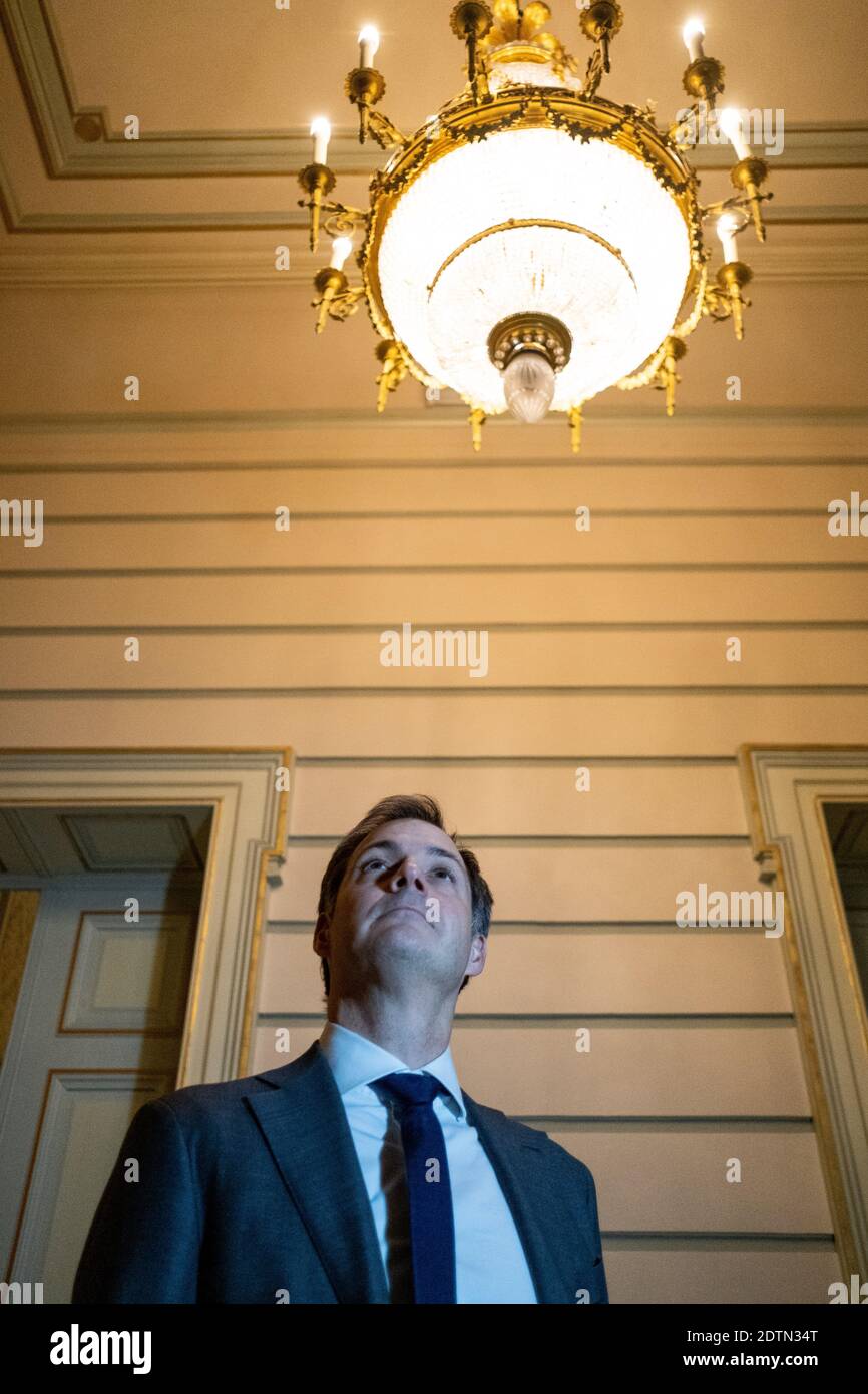 Portrait of Alexander De Croo, Prime Minister of the Kingdom of Belgium ...