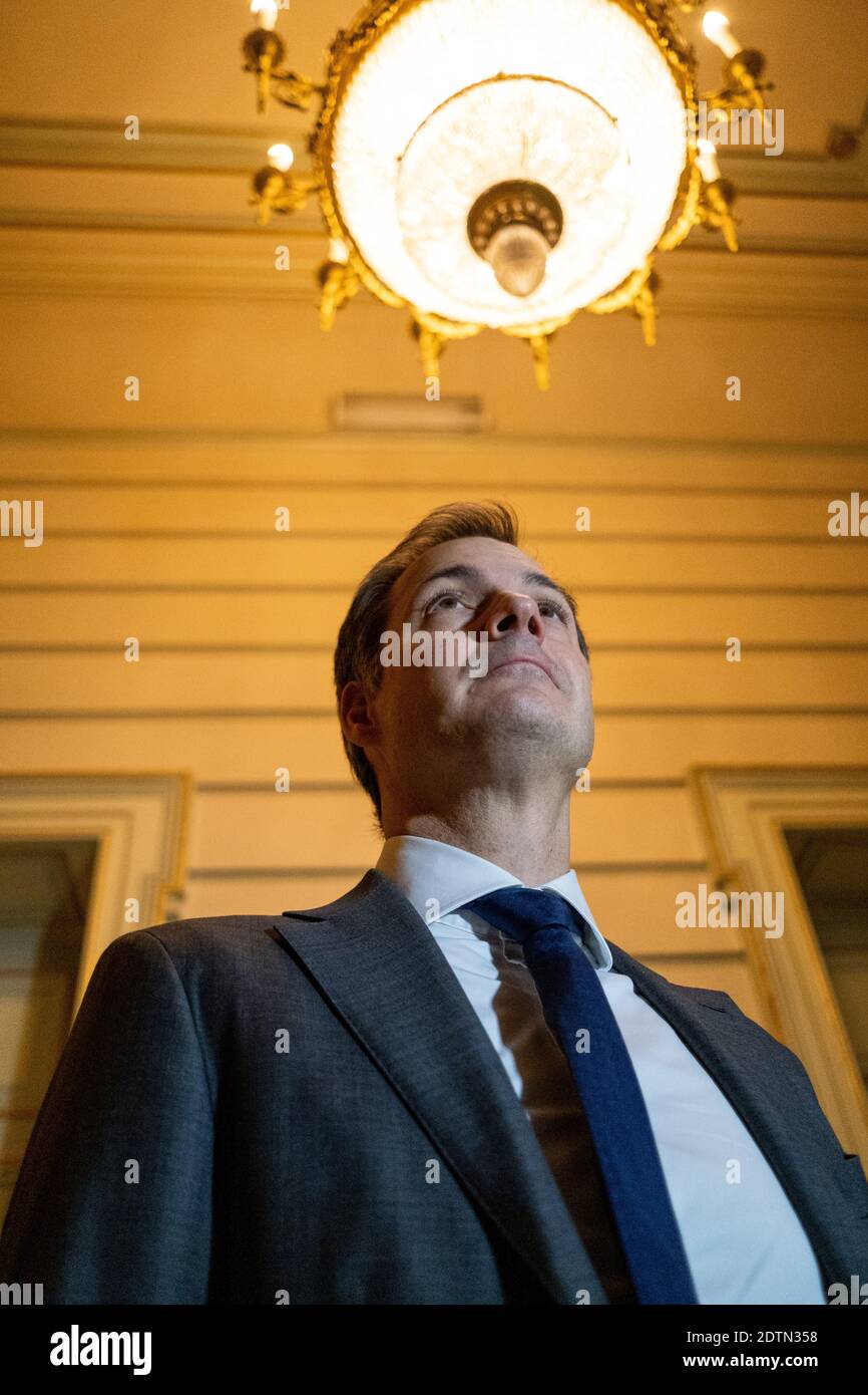 Portrait of Alexander De Croo, Prime Minister of the Kingdom of Belgium ...