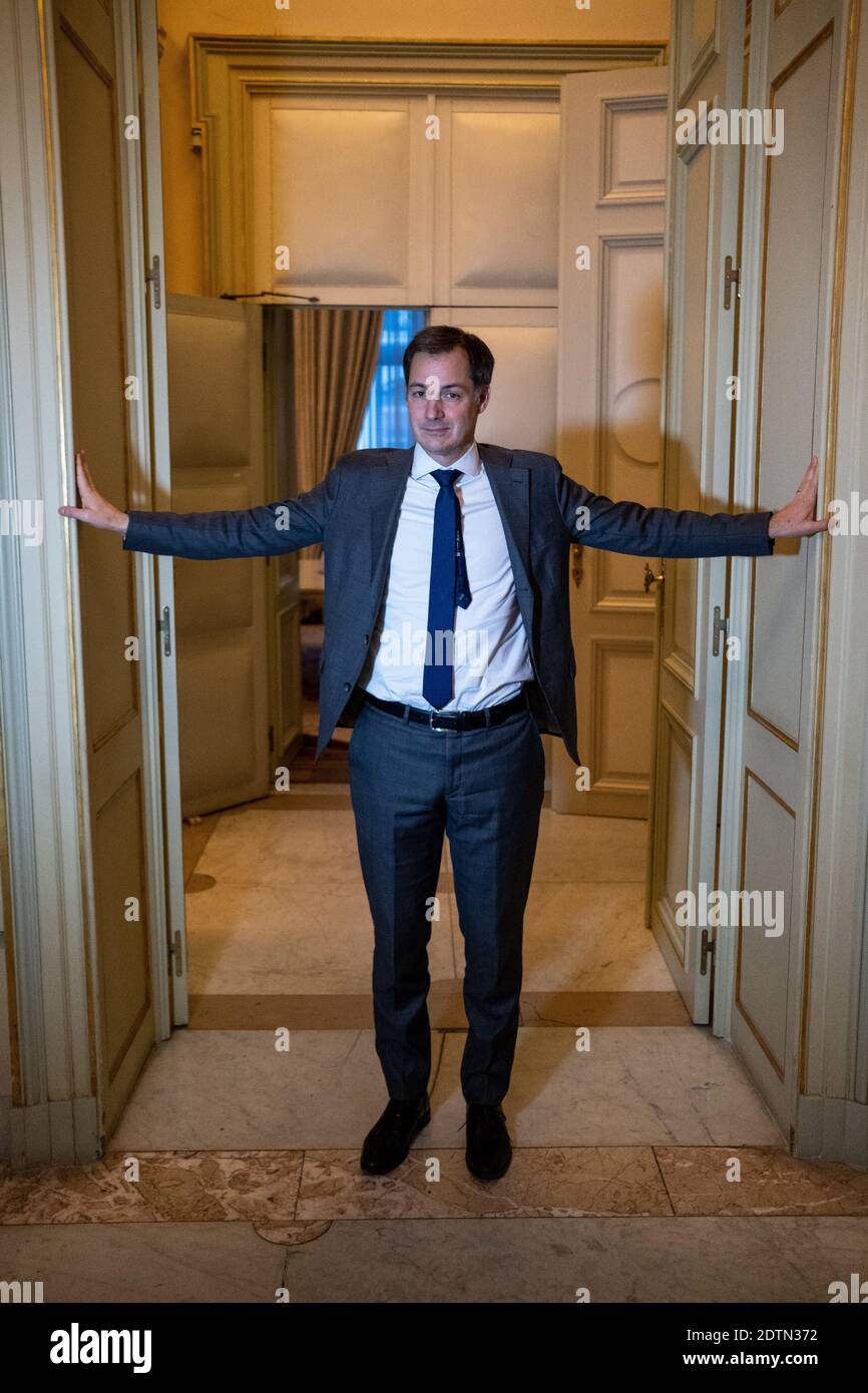 Portrait of Alexander De Croo, Prime Minister of the Kingdom of Belgium ...