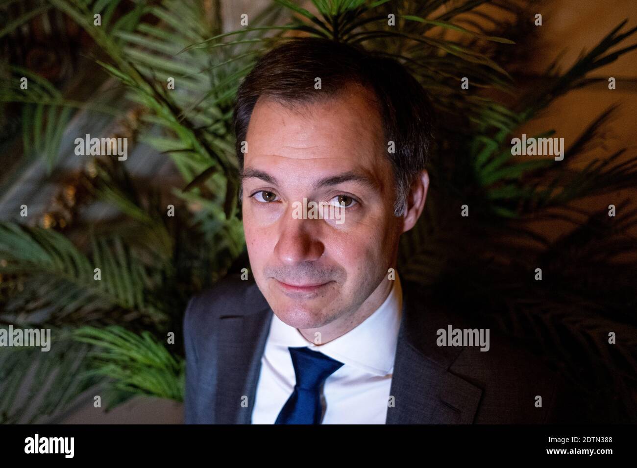 Portrait of Alexander De Croo, Prime Minister of the Kingdom of Belgium ...