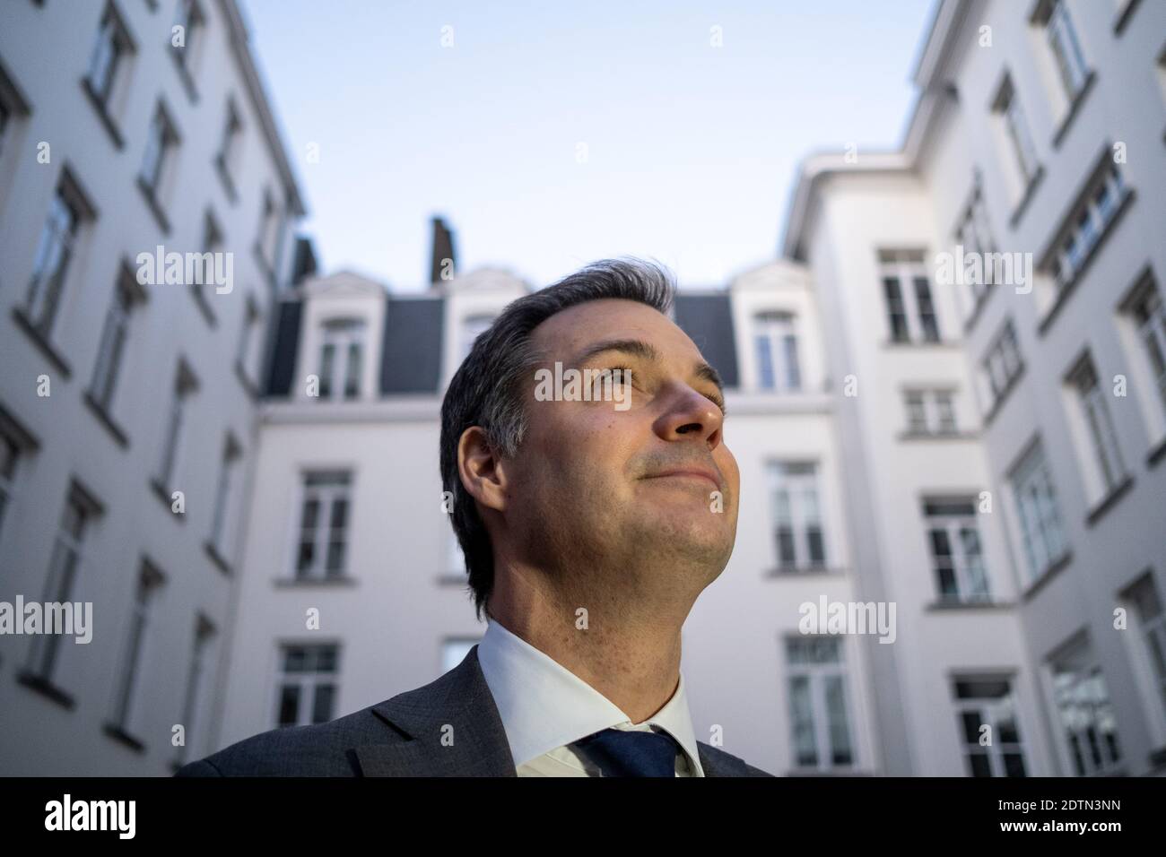 Portrait of Alexander De Croo, Prime Minister of the Kingdom of Belgium ...