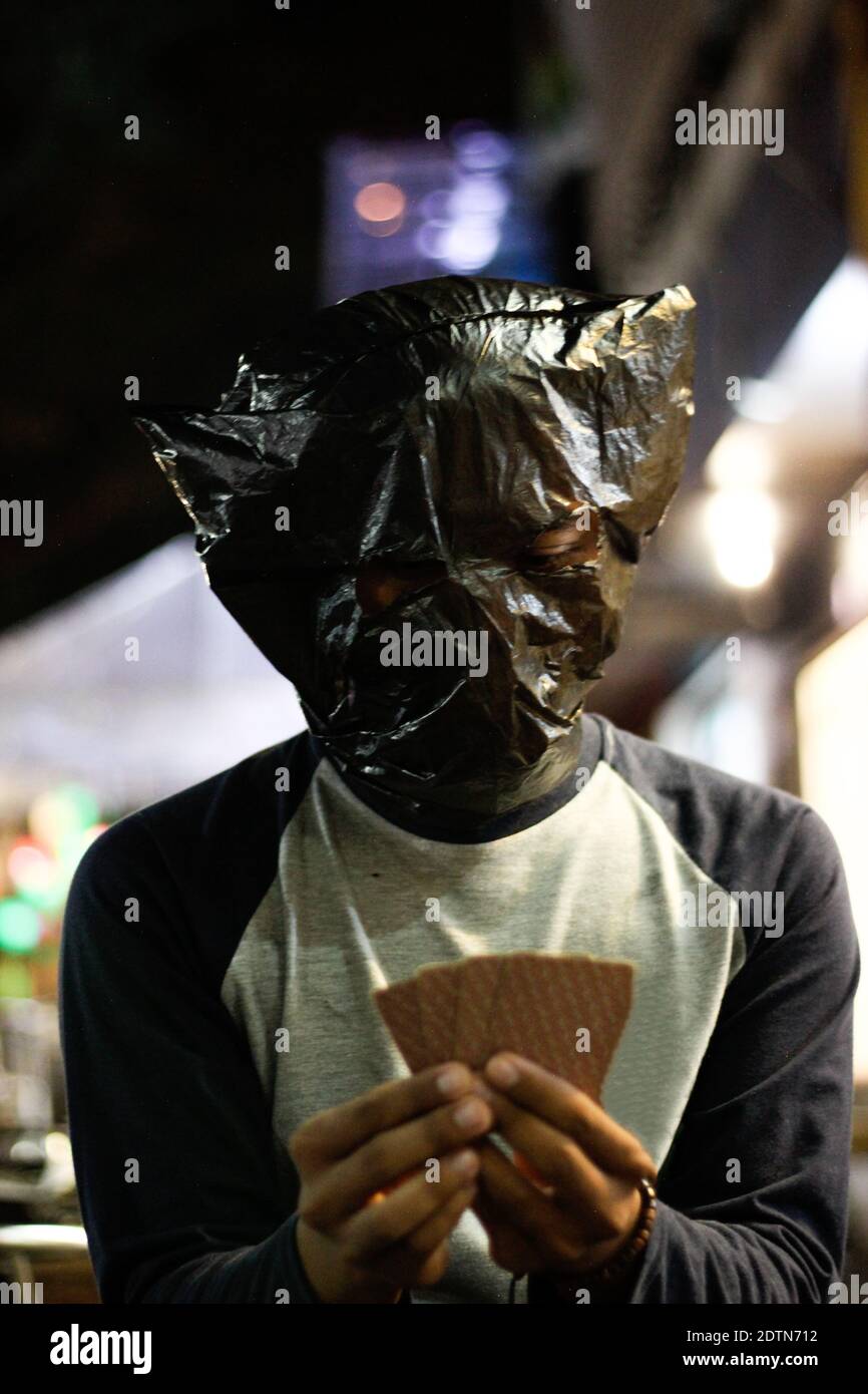 Plastic bag head face hi-res stock photography and images - Alamy