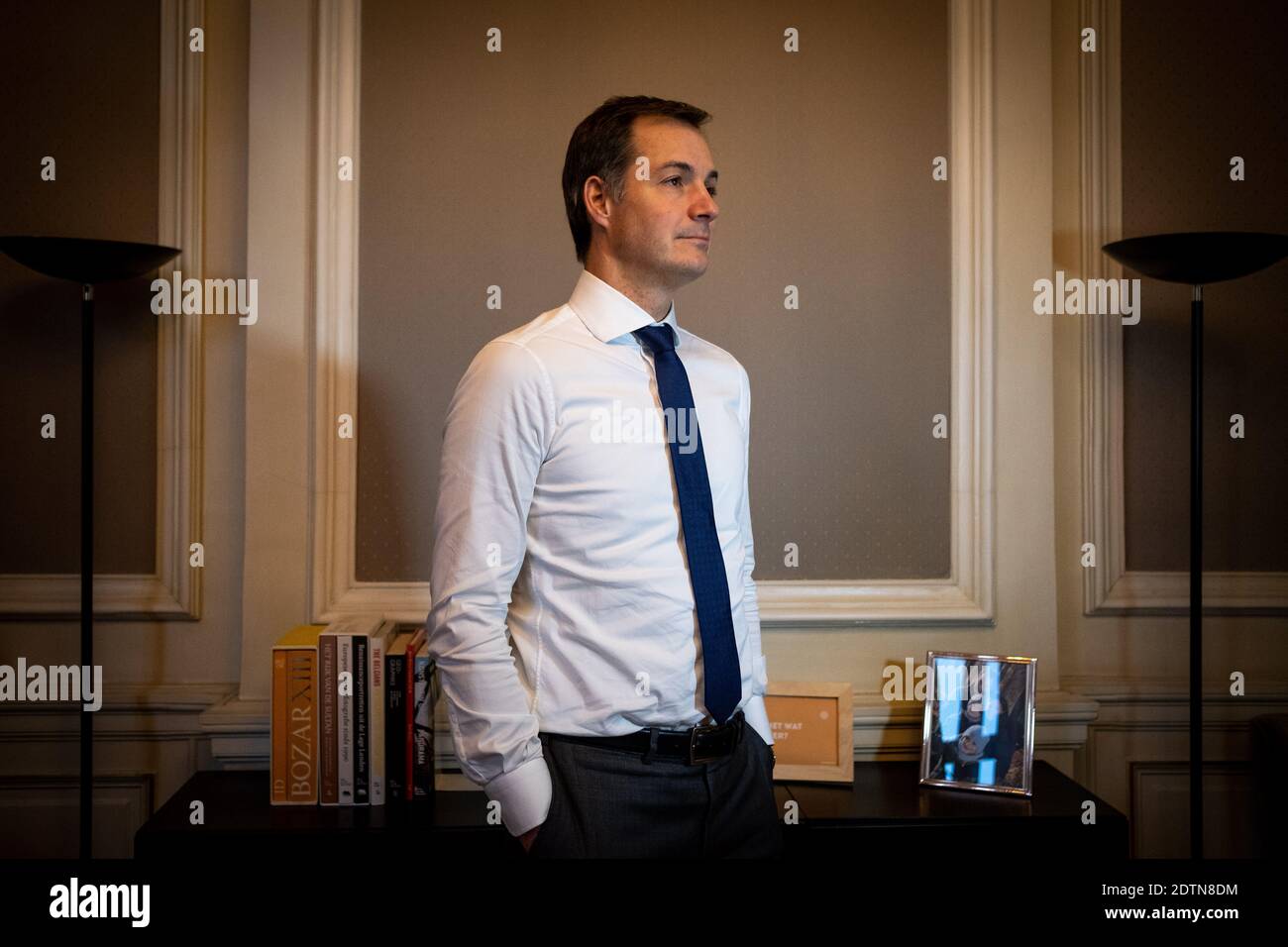 Portrait of Alexander De Croo, Prime Minister of the Kingdom of Belgium ...