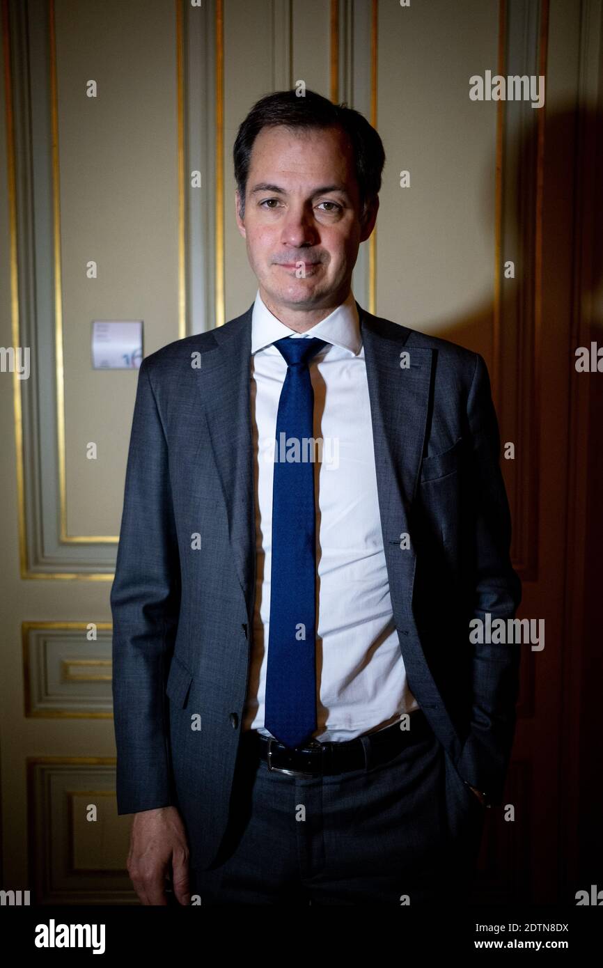 Portrait of Alexander De Croo, Prime Minister of the Kingdom of Belgium ...
